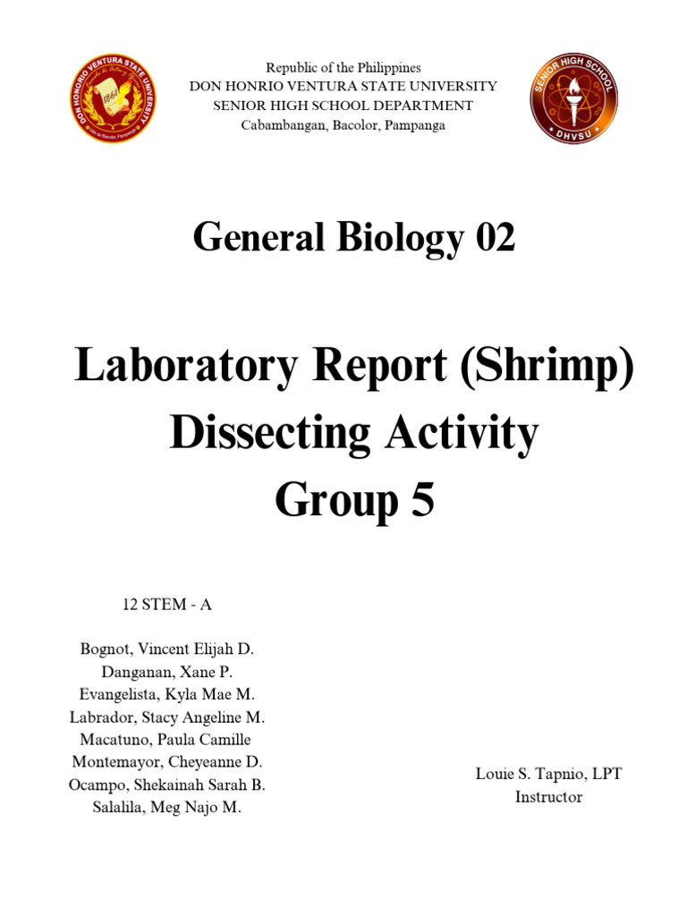 Group 5 Dissecting Activity | PDF | Digestion | Human Body