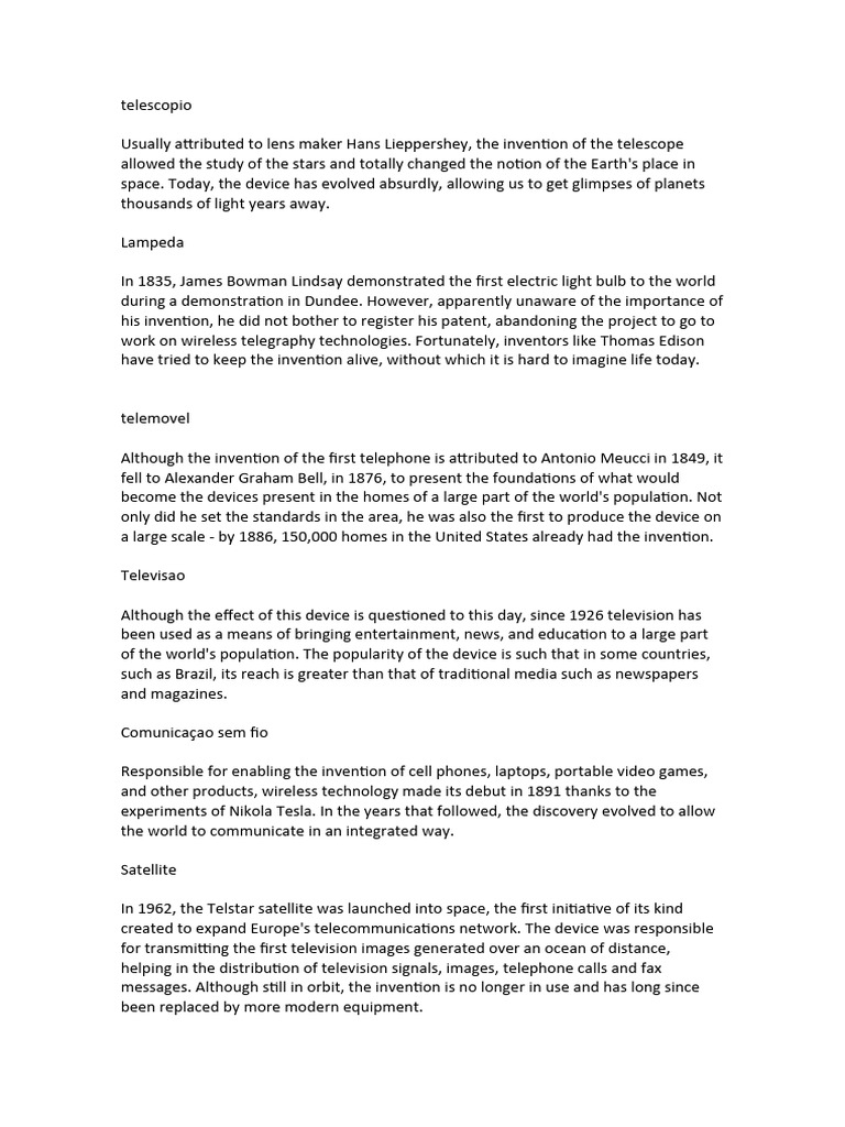 Key Inventions in Communication History | PDF