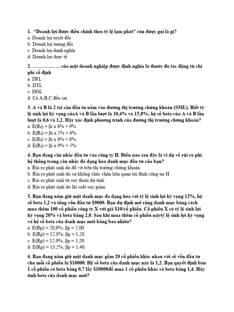 ÔN TẬP TCDN 2 - 1 | PDF