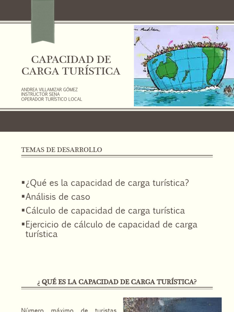 Capacidad de Carga Turistica | PDF | Turismo | Economias