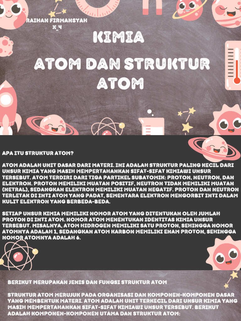Memahami Model Atom Raihan Firmansyah | PDF | Metode & Bahan Ajar | Sains & Matematika