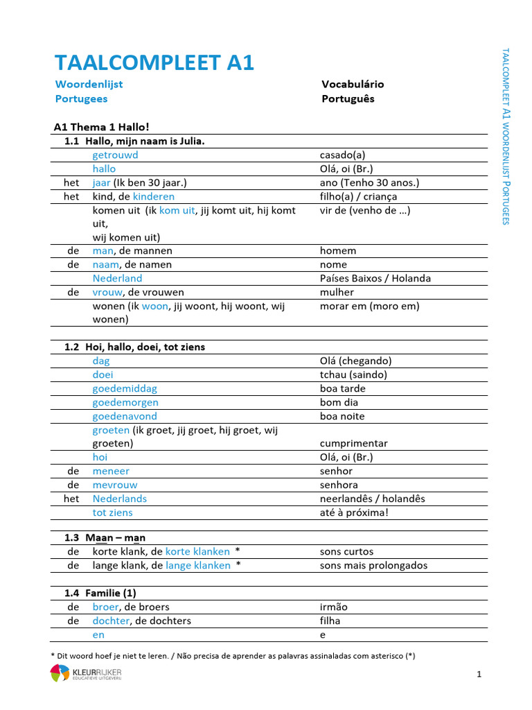 Taalcompleet A1 | PDF