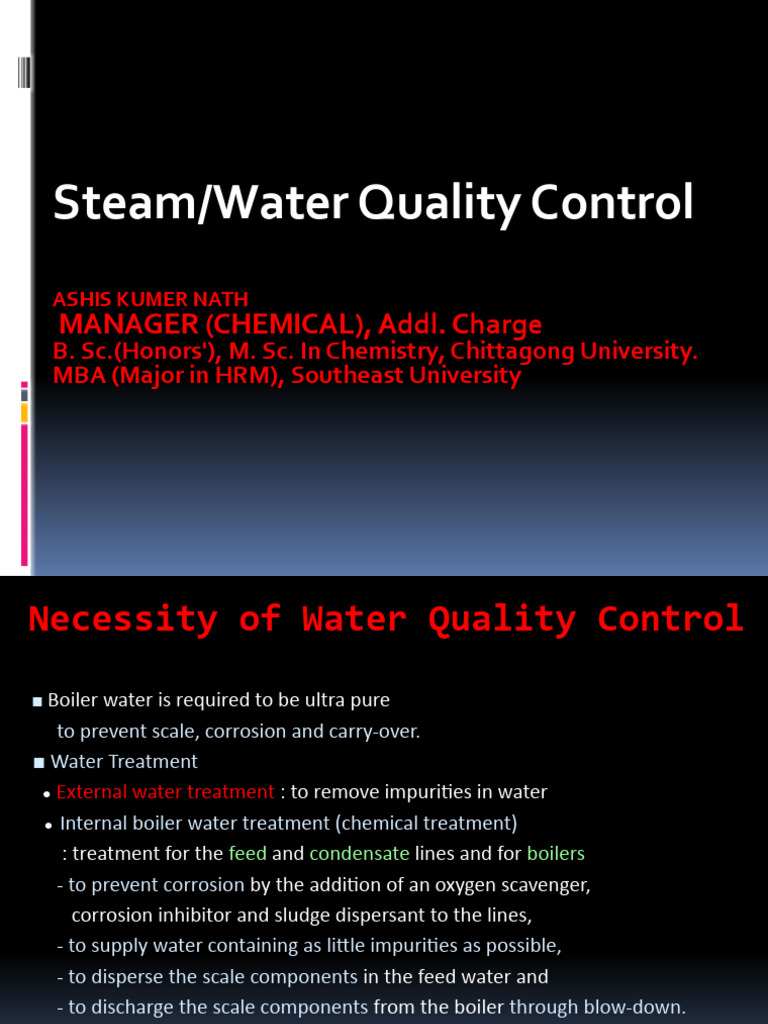 Steam-water Quality Control | PDF | Hydroxide | Sodium Hydroxide