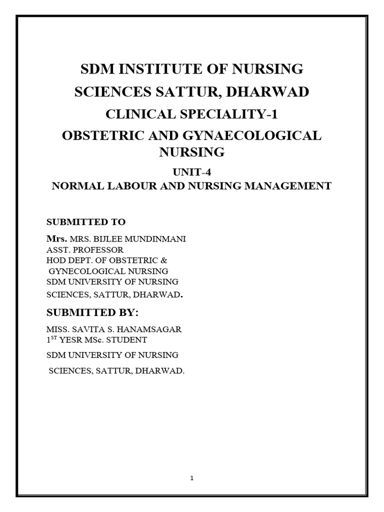 Unit 4 Obg Submission | PDF | Childbirth | Uterus