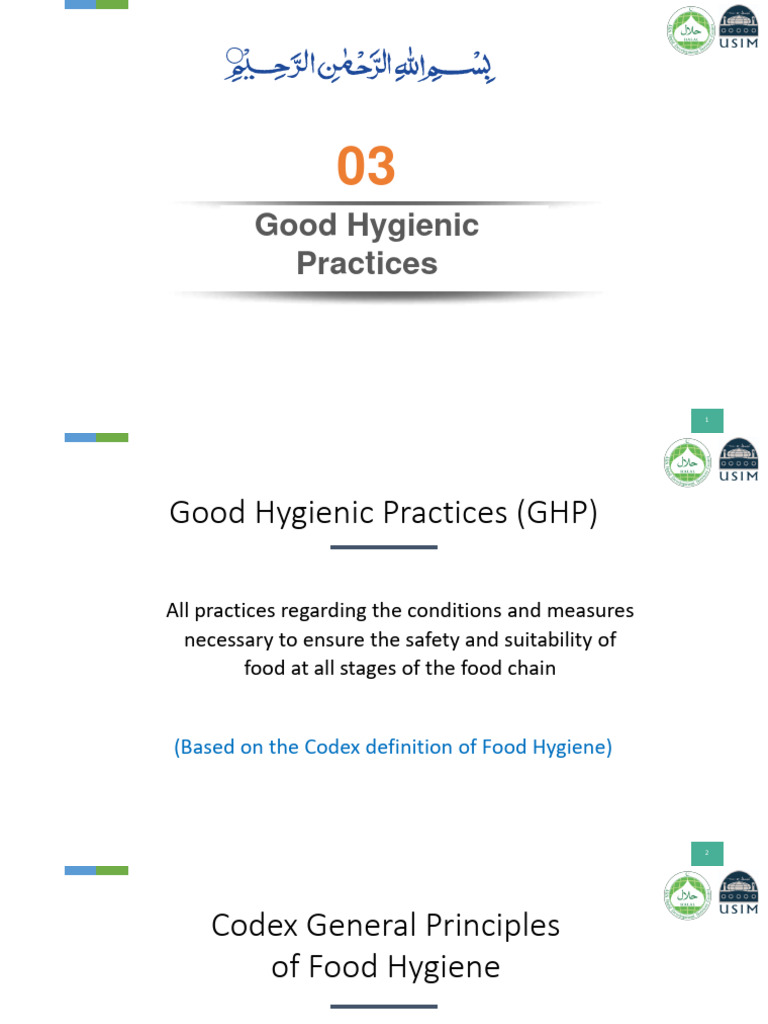 #Good Hygienic and Manufacturing Practices | PDF | Hygiene | Food Safety