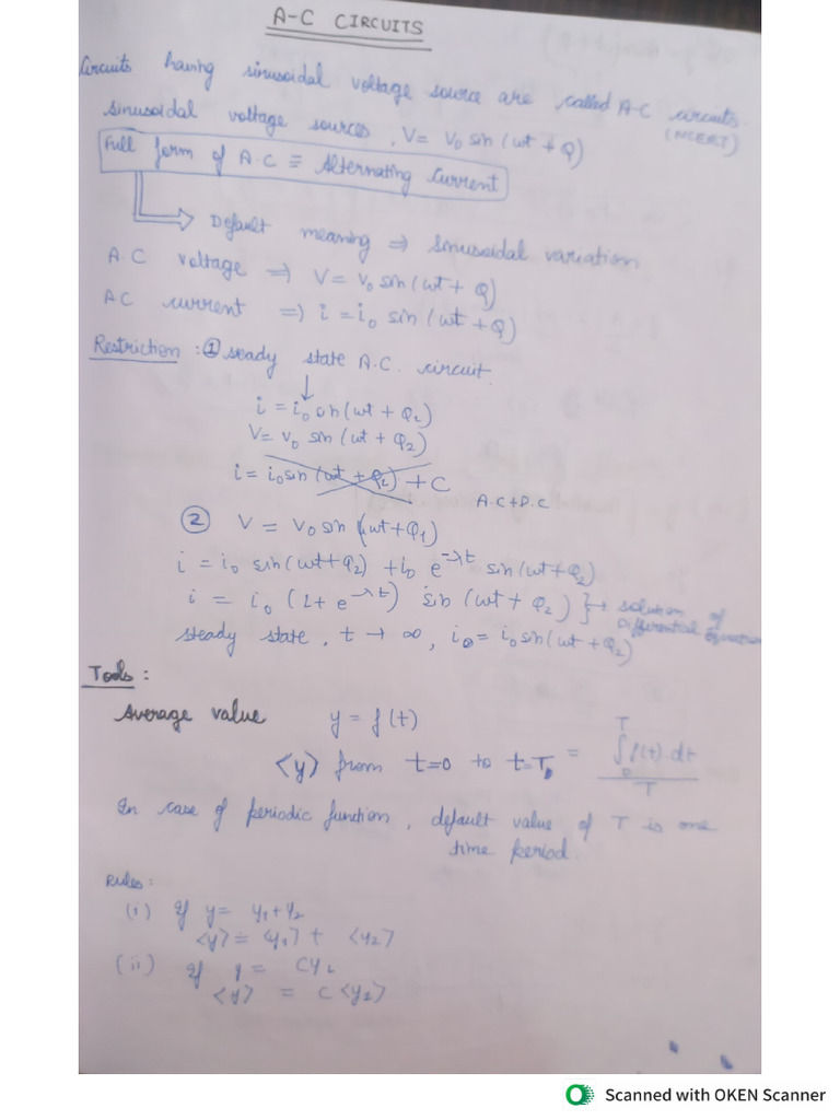 ALTERNATING CURRENT | PDF