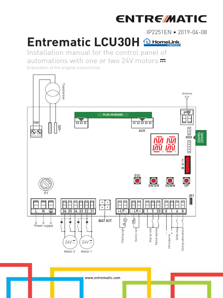 LCU30H Control Panel Installation Guide | PDF | Power Supply | Switch