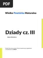 Dziady Cz. III - Notatki | PDF