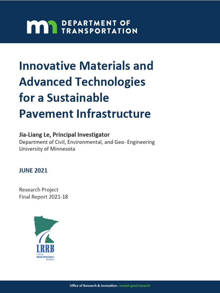 Innovative Materials and Advanced Technologies For A Sustainable ...