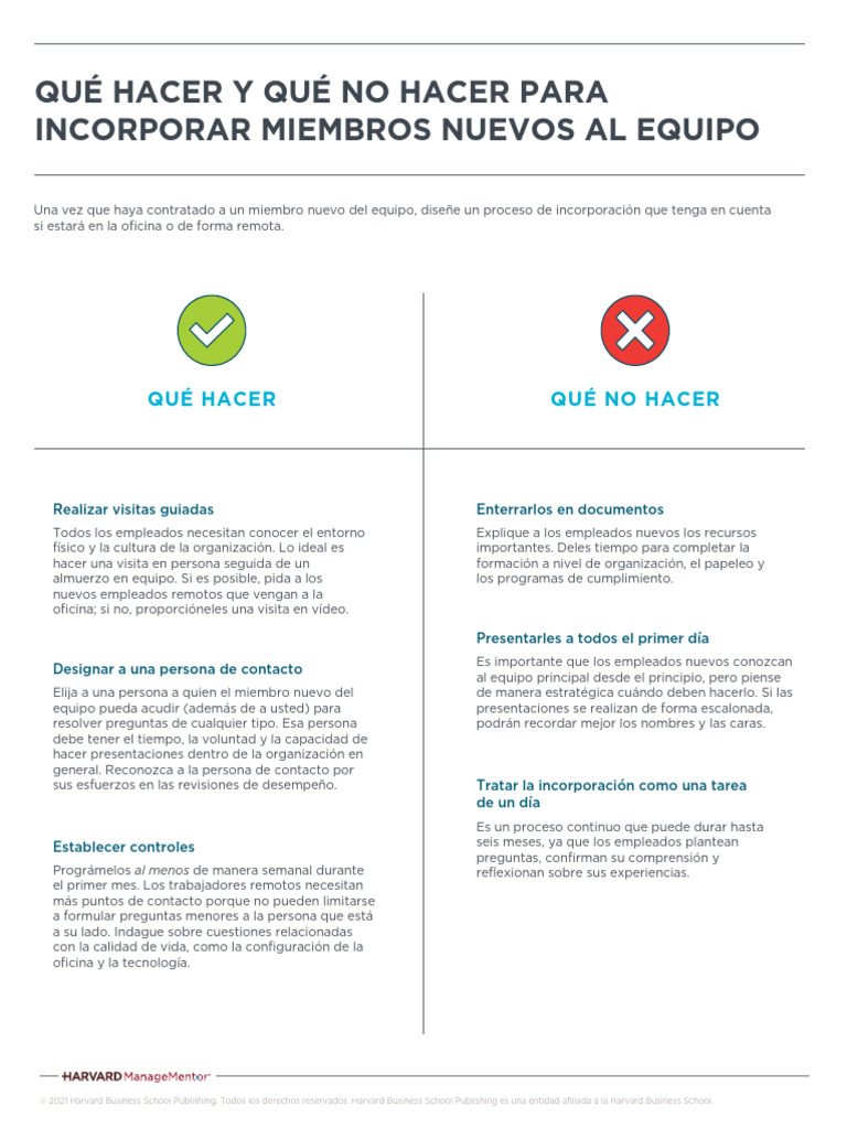 Dos And Donts For Onboarding New Team Members Pdf