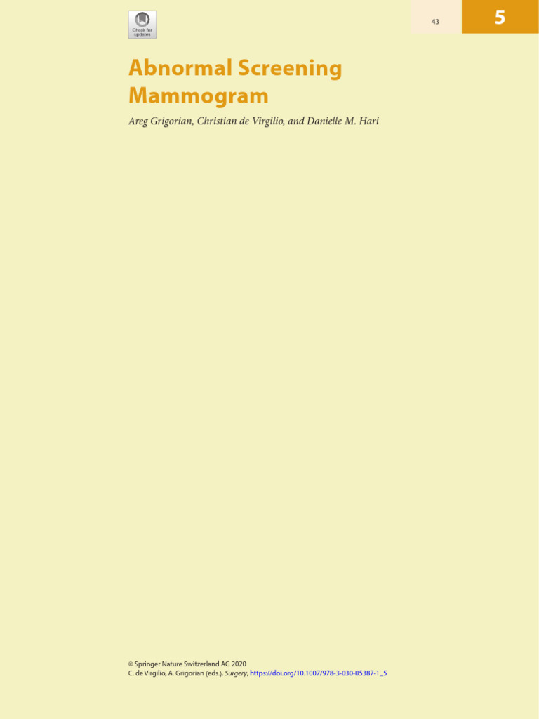 Abnormal Mammogram Case Study Insights | PDF | Mammography | Breast ...