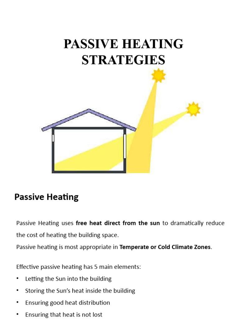 Passive Heating Strategies | PDF | Construction Law | Architecture