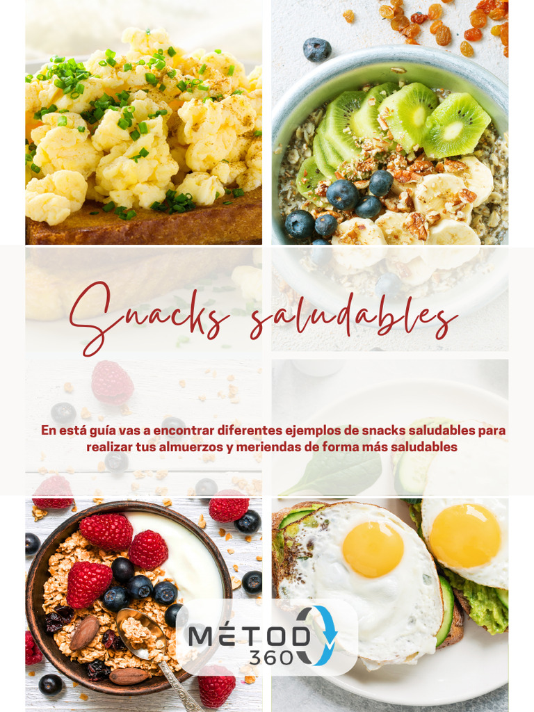 Lista de Snacks Saludables .PDF (1) | PDF | Alimentos | Cocina