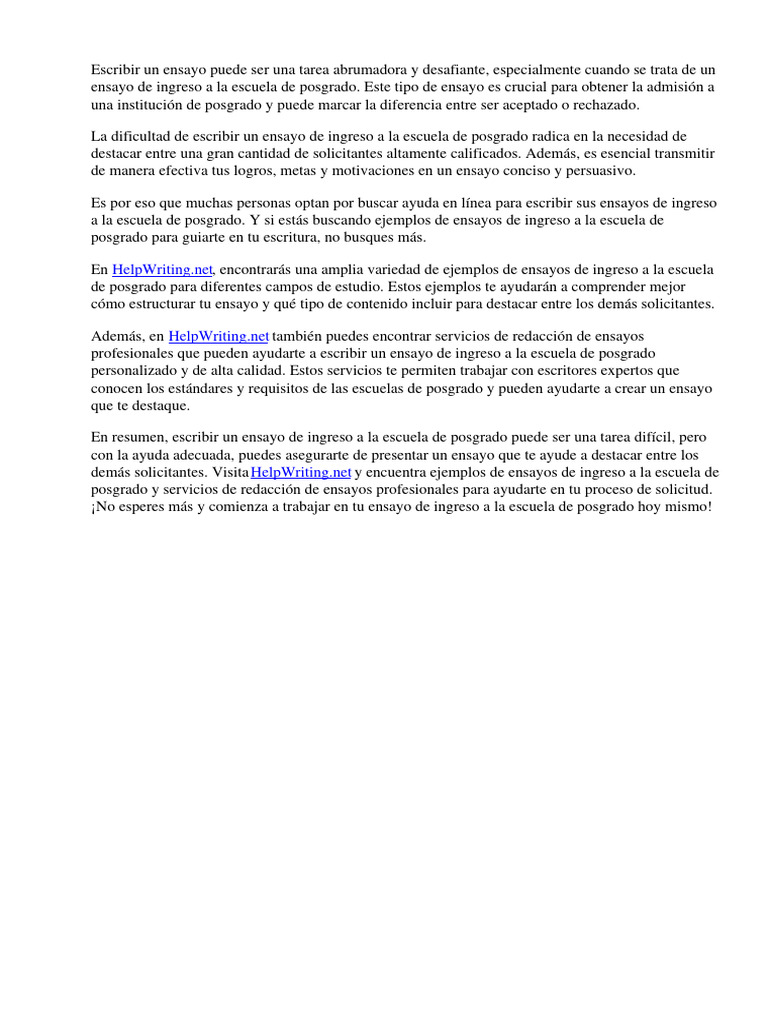 Guía para Ensayos de Ingreso a Posgrado | PDF | Electronic Publishing ...