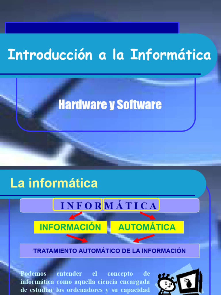 Introduccion_INFORMATICA (1) | PDF | Hardware de la computadora | Ventana (informática)
