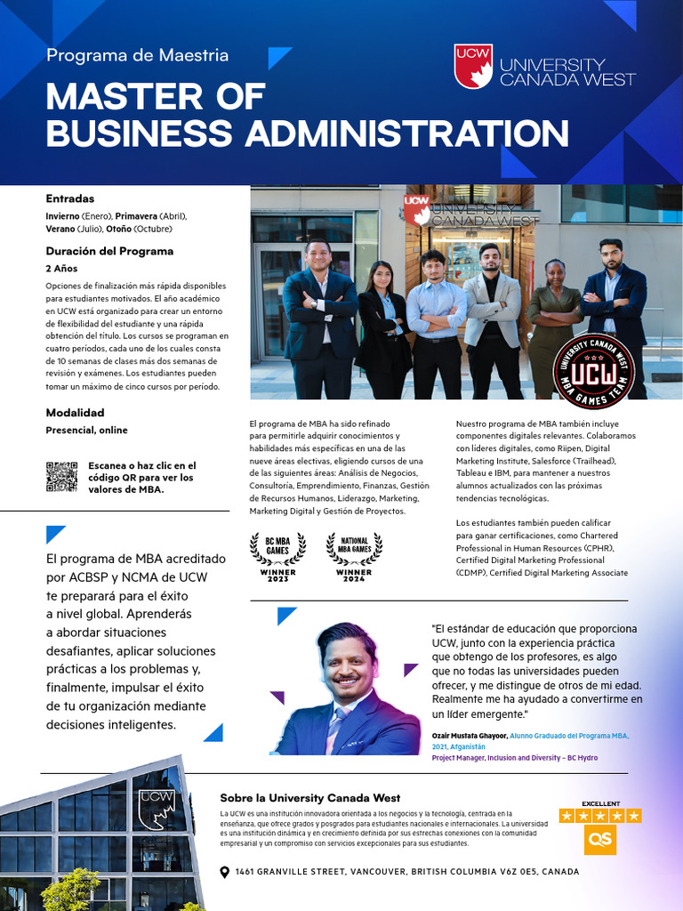 MBA 2024 Flyer (Spanish) - IBD (digital) | PDF | Máster en ...