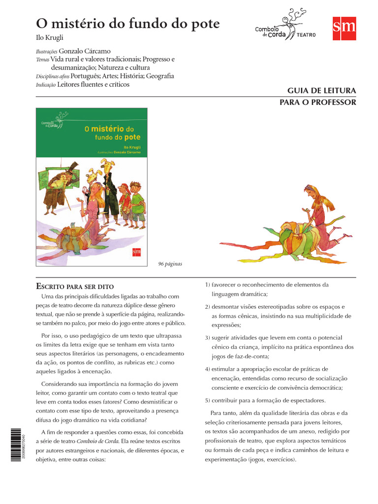 O Misterio Do Fundo Do Pote GL | PDF | Teatro | Deficiência visual