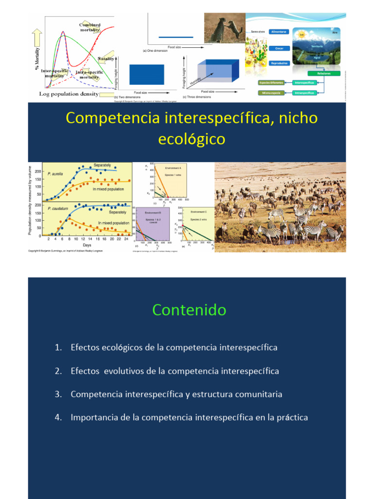 Competencia Interespecífica y Nicho Ecológico | PDF | Nicho ecológico ...
