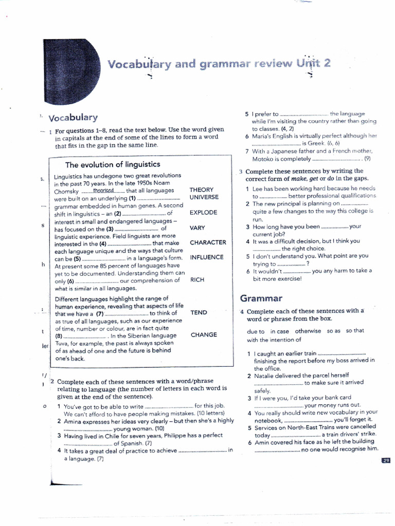 Revision Unit 1-2 | PDF