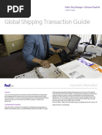 FedEx IPD User Guide | PDF | Cargo | Fed Ex
