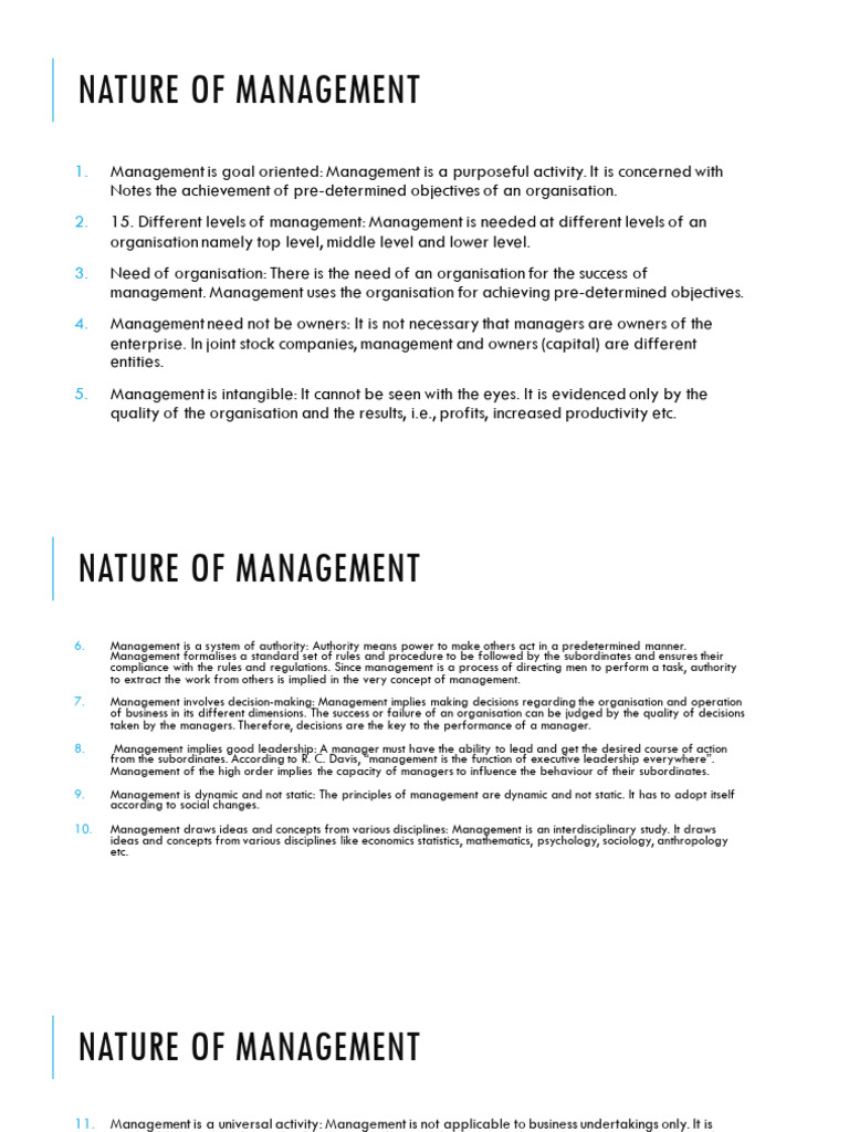 Understanding the Nature of Management | PDF | Profession | Science