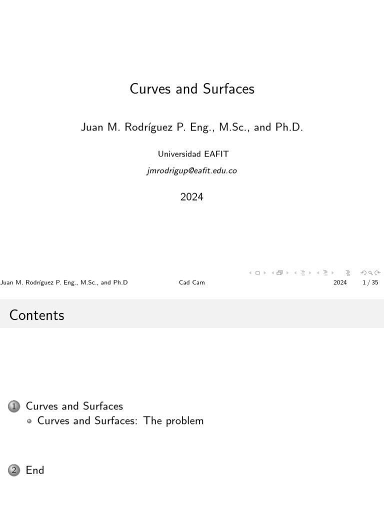 Curves I | PDF | Interpolation | Curve