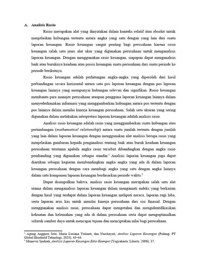 Analisis Rasio Keuangan Perusahaan | PDF | Bisnis