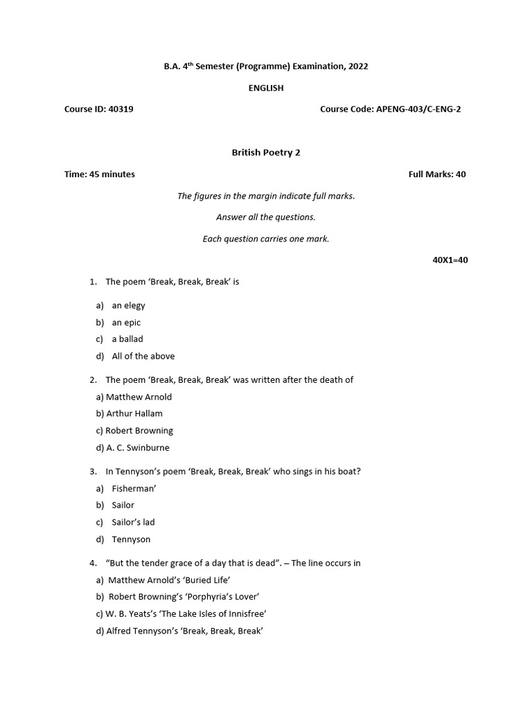 4_PROGRAMME_ENGLISH_APENG - 403-C-E-2_1656270853025 | PDF | Poetry