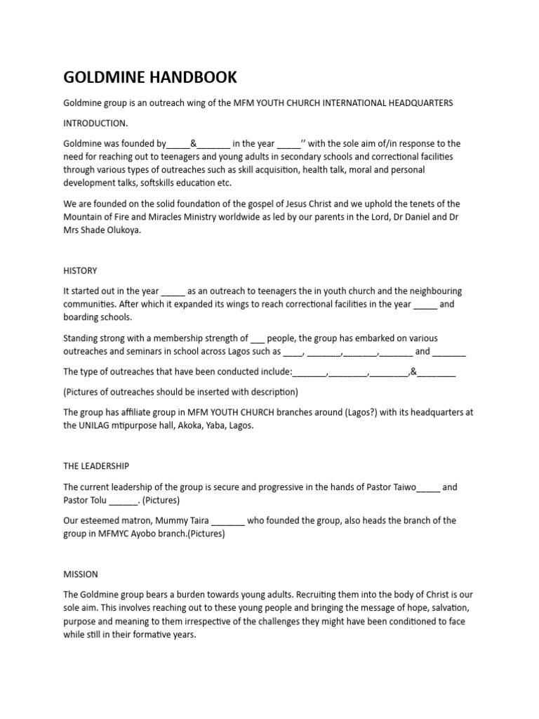 Goldmine Handbook. | PDF | Jesus | Religious Belief And Doctrine