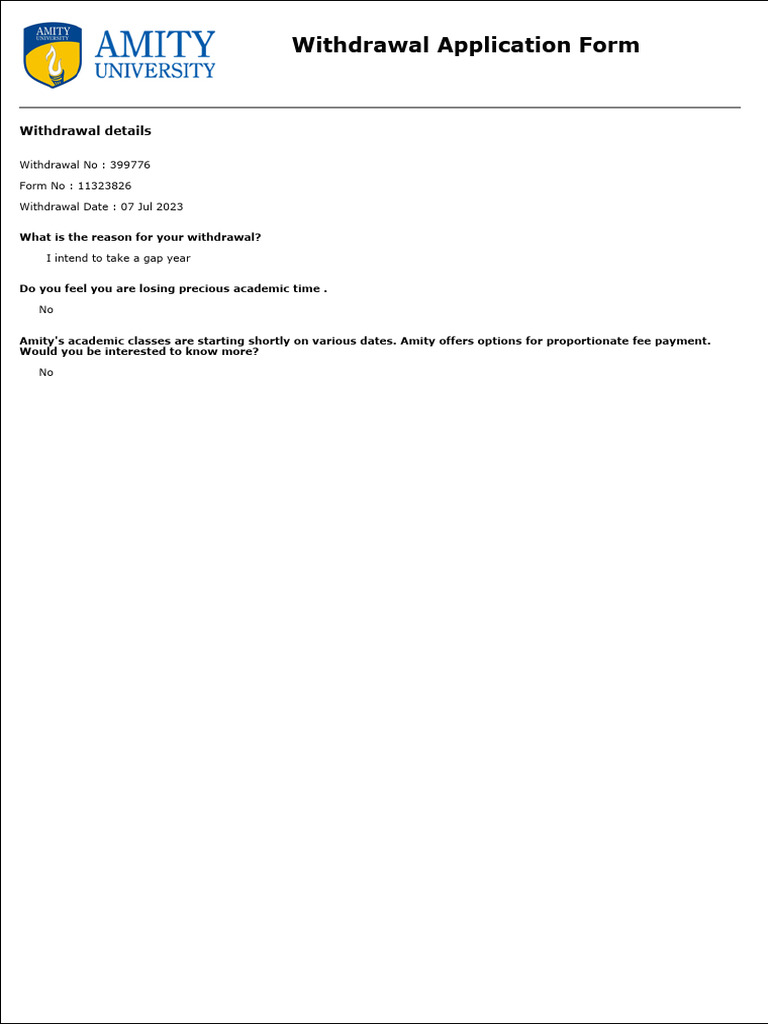 Withdrawal Form | PDF | Cheque