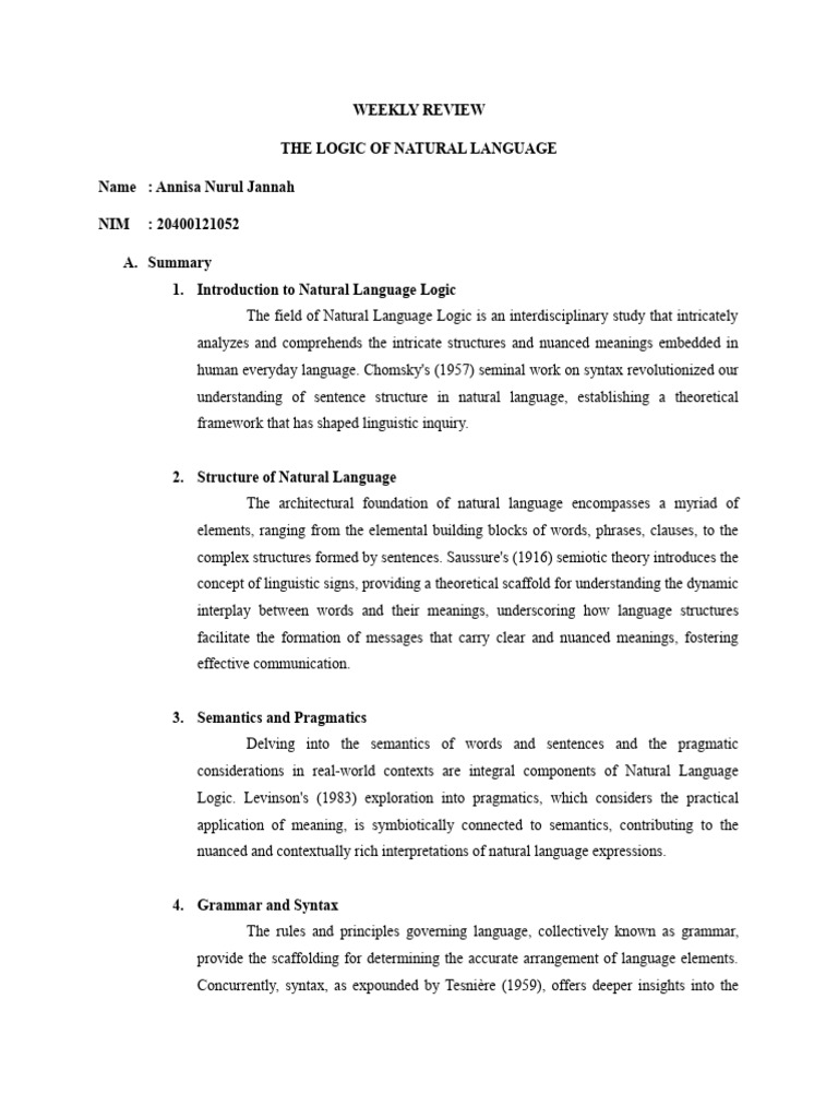 WR12 - 052 - Annisa Nurul Jannah | PDF | Semantics | Syntax