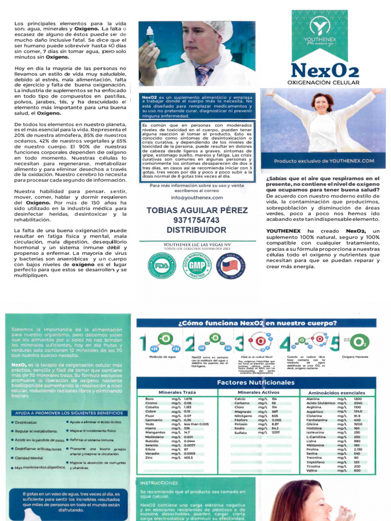 Folletos NEX02-1 | PDF | Oxígeno | Agua