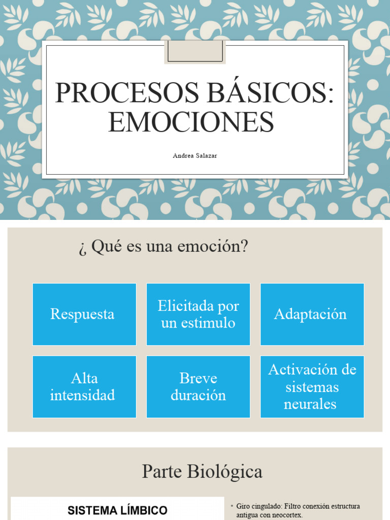 Teoría Emociones Pdf Las Emociones Ciencia Cognitiva