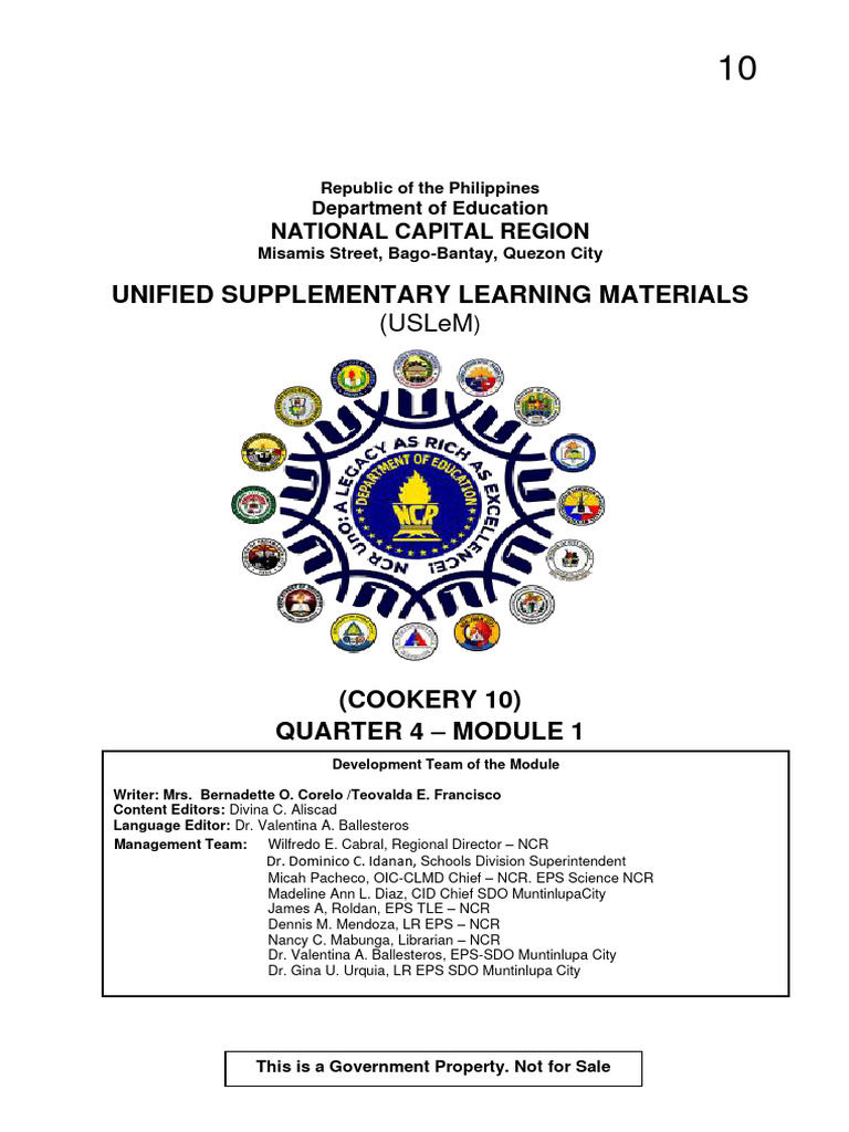 COOKERY-10 Q4 Mod1 USLeM-RTP | PDF | Beef | Meat