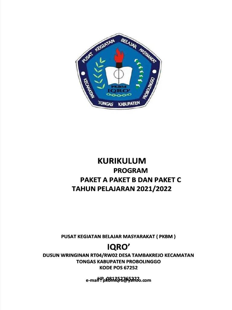 PDF Kurikulum Paket A B Dan C - Compress | PDF