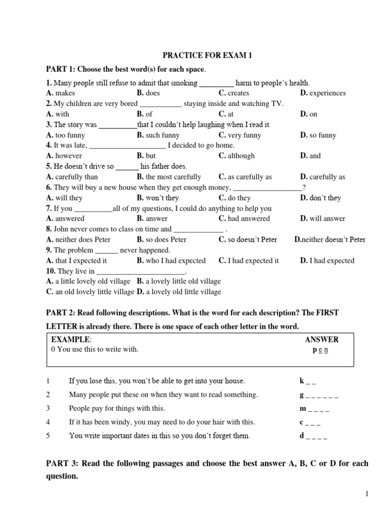 Practice For Exam 1 | PDF | Miami | Little Havana