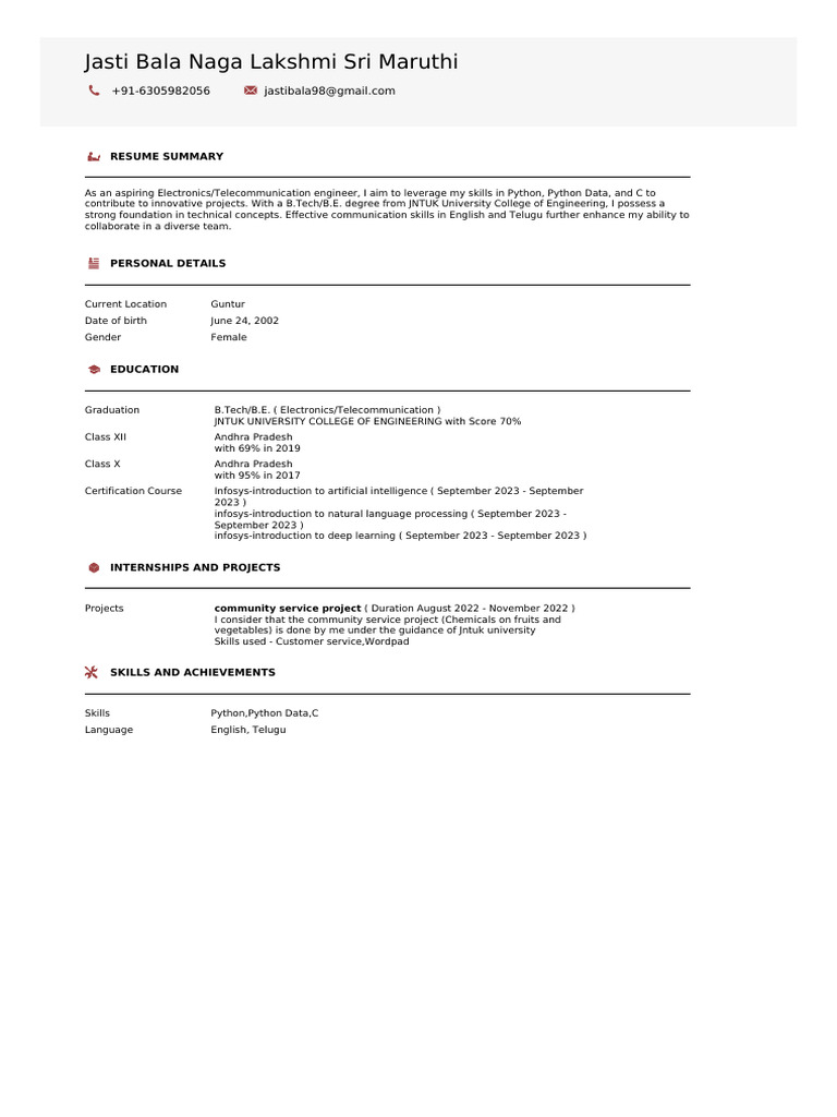 Jasti_Bala_Naga_Lakshmi_Sri_Maruthi_Resume | PDF