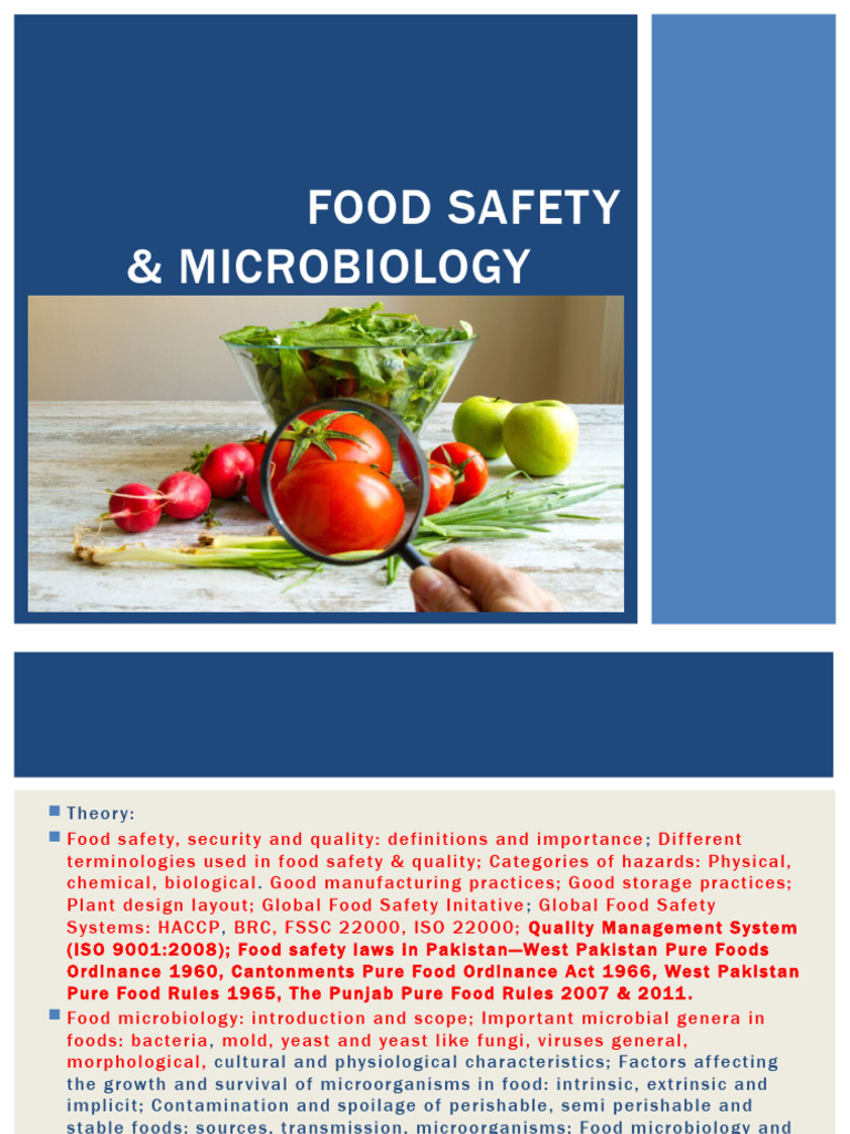 Food Safety | PDF | Foodborne Illness | Hazard Analysis And Critical ...