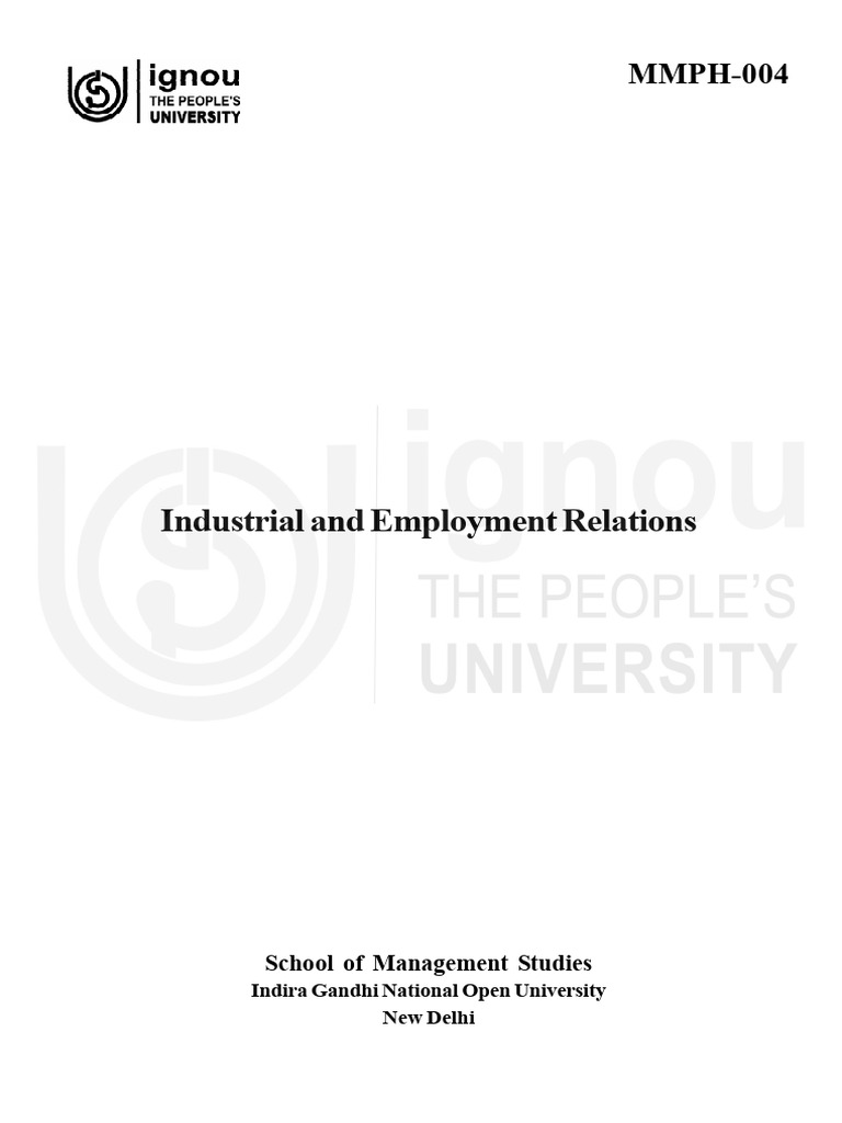 MMPH 004 | PDF | Employment | Trade Union MMPH 004 | PDF | Employment | Trade Union