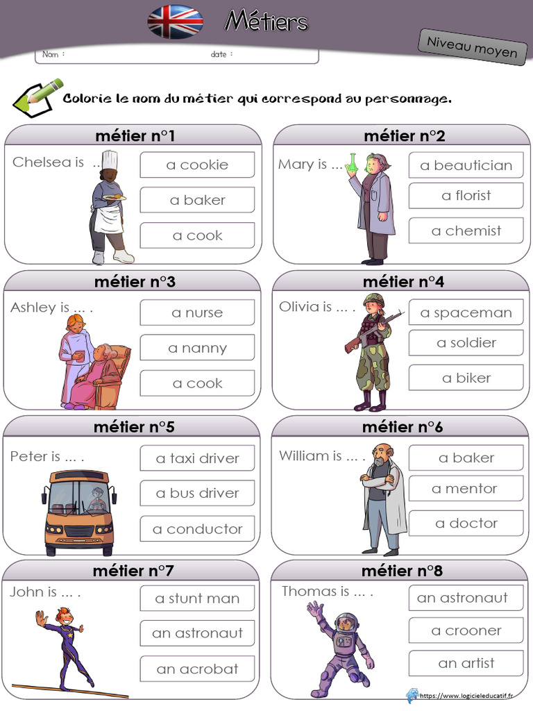 Kids' Career Coloring Activity | PDF