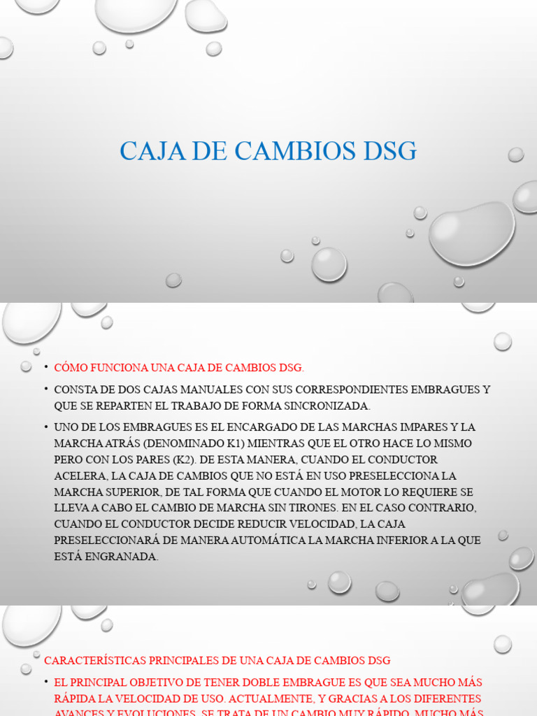 Caja de Cambios DSG | PDF | Tecnología
