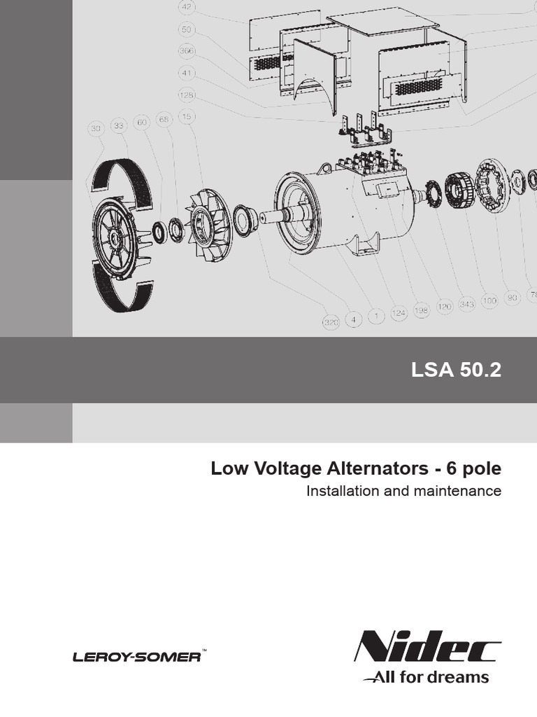Low Voltage Alternators - 6 Pole: Installation and Maintenance | Download Free PDF | Diode ...