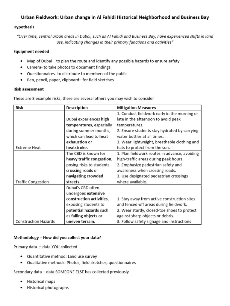 Human Fieldwork Cheat Sheet | PDF | Qualitative Research | Data