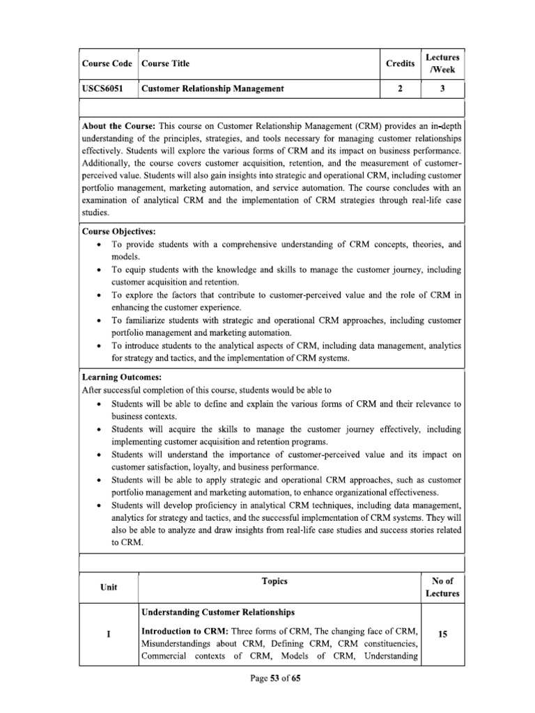 CRM | PDF