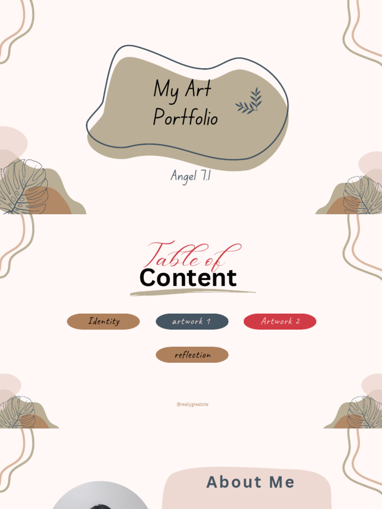My Art Portfolio Pdf