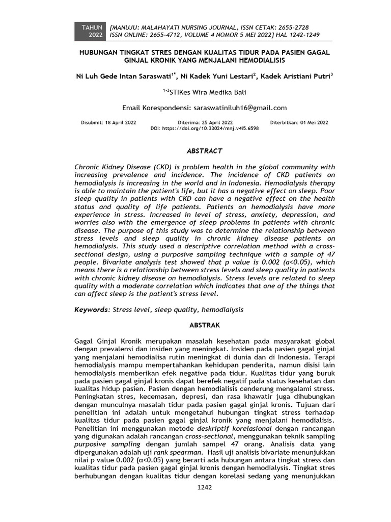 Saraswati Et Al, 2022 | PDF