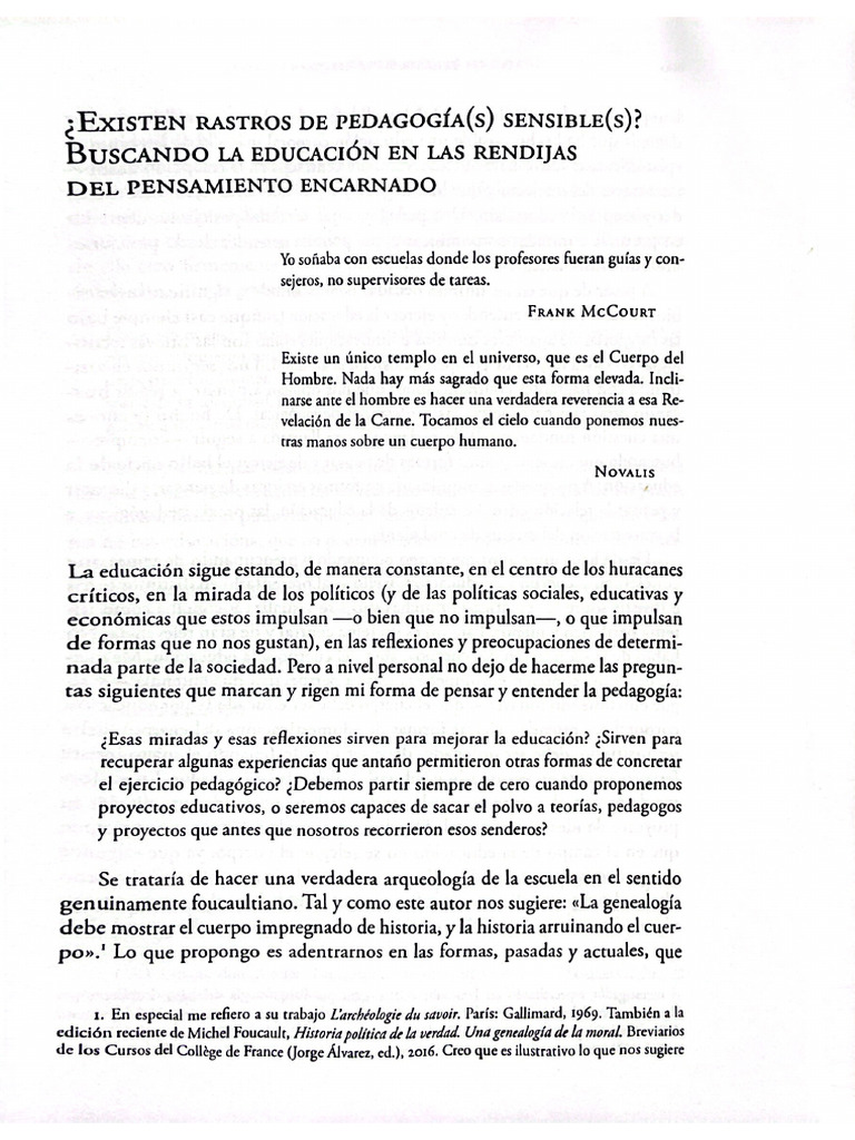 pedagogias sensibles cierre de libro | PDF