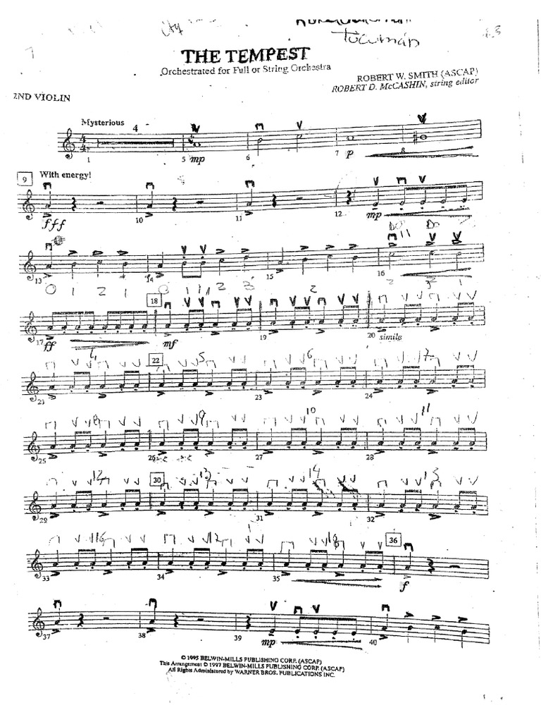 La Tempestad Violín 2 | PDF