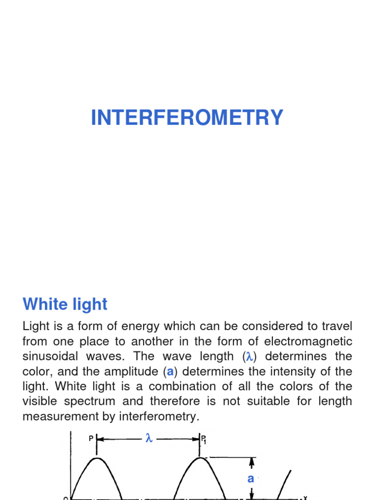 1_Interferometry_1 | PDF | Interferometry | Wavelength