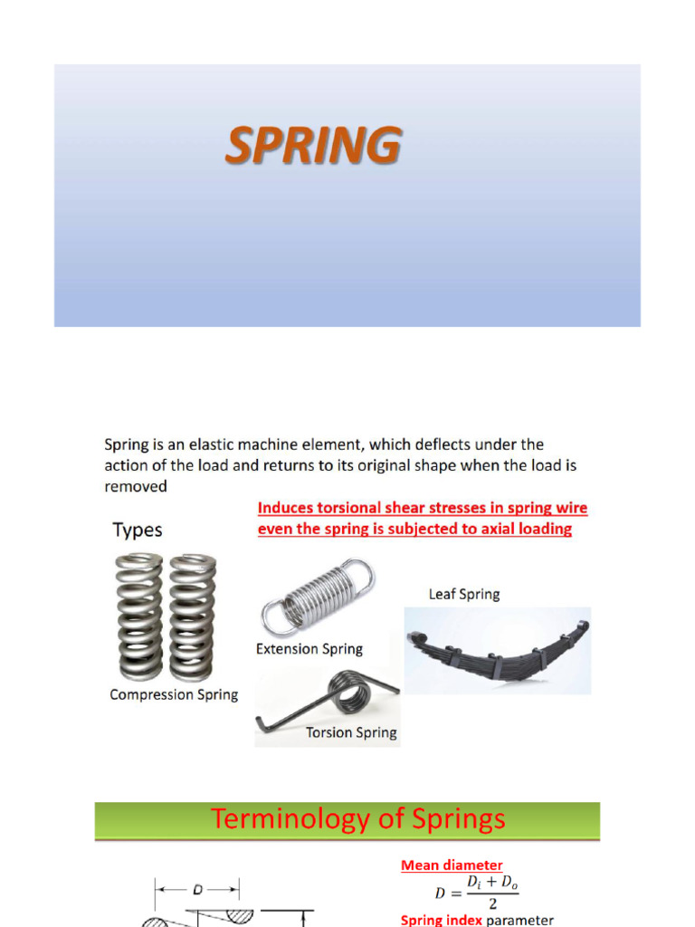 Design of Springs | PDF